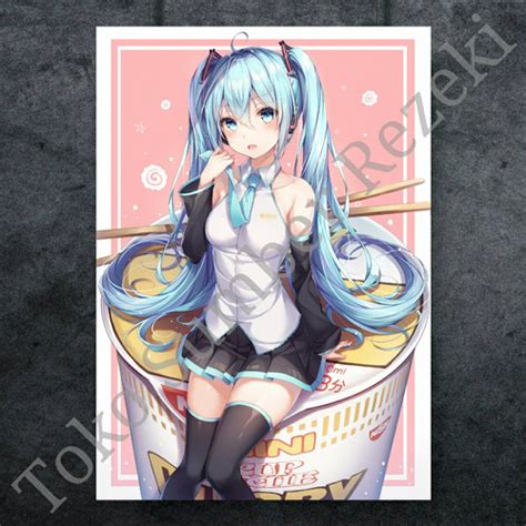 Jual Poster Art Hatsune Miku Vocaloid Hololive Kanvas Paper Seksi Lukisan Jakarta Utara Toko