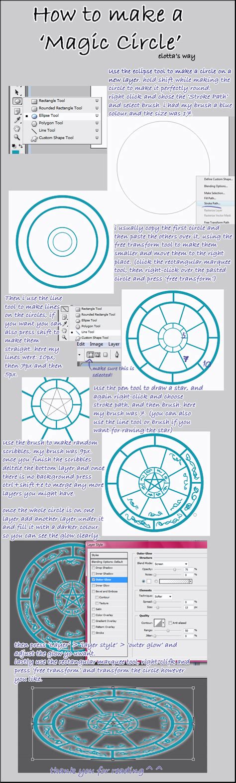 How To Make A Magic Cirlce By Elotta On Deviantart