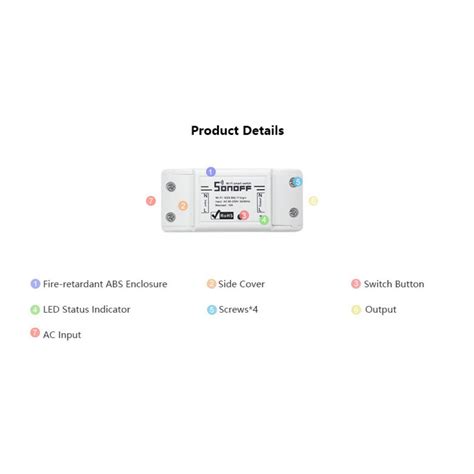 SONOFF Basic WIFI Wireless Remote Control Switch Digitalelectronics Lk