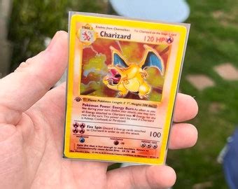 Charizard Shadowless Base Set Etsy