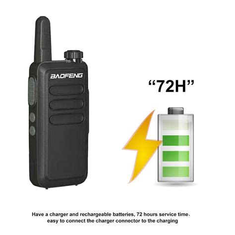 Compact Baofeng BF-R5 UHF Walkie Talkies (10-Pack)