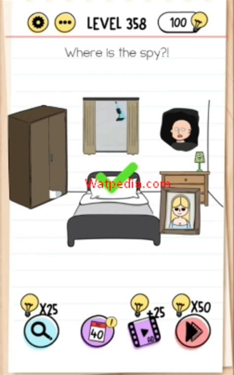 Brain Test Level 358 Where Is The Spy