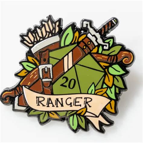 Ranger Fantasy Class Pins Loot Tavern