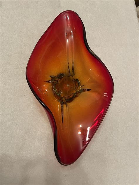 Ваза гутне скло антикваріат цукерниця посуд для фруктів 800 грн Предмети мистецтва Коломия