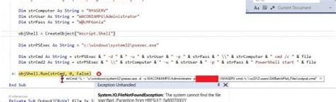 Trying To Use Psexec To Run Command On A Remote Server Vbforums