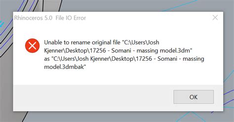 File Io Error Rhino For Windows Mcneel Forum