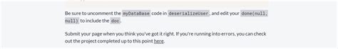 Implement The Serialization Of A Passport User Database Connection