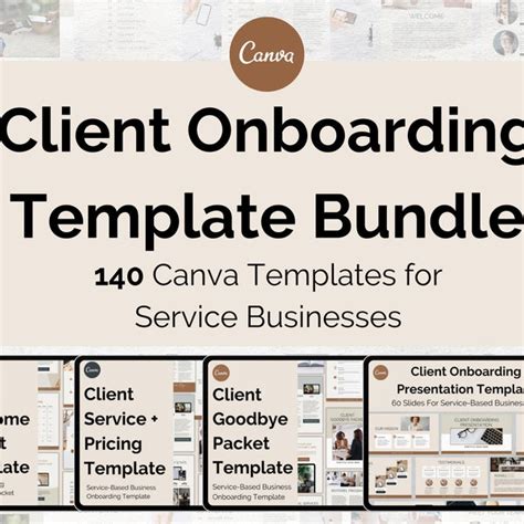 Client Onboarding Template Bundle Canva Starter Kit Canva Template