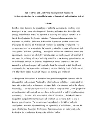 Dissertation Abstract PDF
