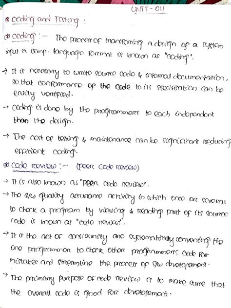 sw engineering unit 4 pdf