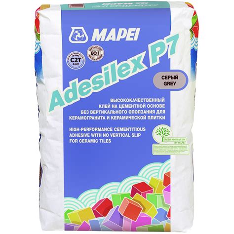 ADESILEX P7, белый эластичный клей для укладки керамогранита на пол и ...