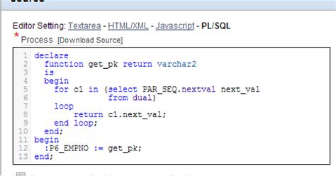 Grassroots Oracle APEX First Peek Syntax Highlighting