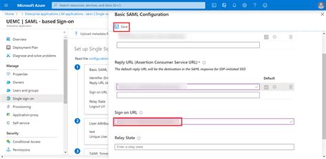 Configuring Saml Authentication Settings In Endpoint Central Msp For Azure