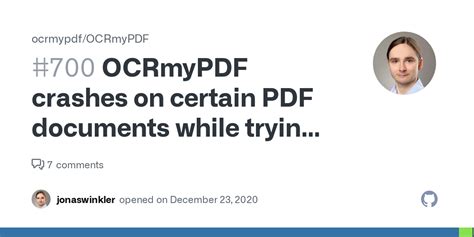 OCRmyPDF Crashes On Certain PDF Documents While Trying To Access Userunit On None Issue