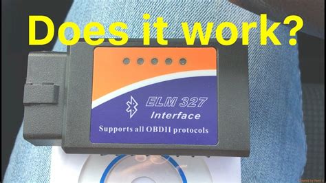 how to set up a budget obdii elm 327 bluetooth interface youtube