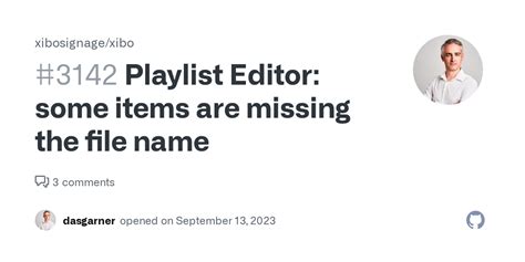 Playlist Editor Some Items Are Missing The File Name · Issue 3142