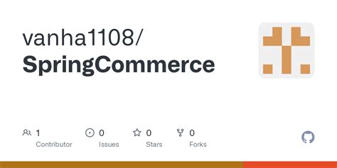GitHub Vanha SpringCommerce