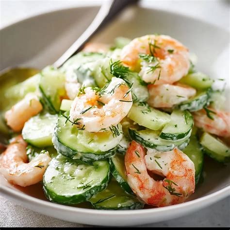 Cucumber Shrimp Salad