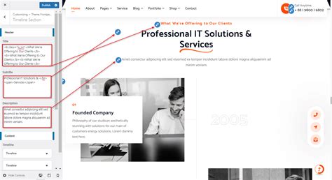 Timeline Section Setup Desert Themes