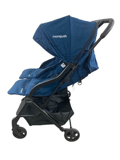 Mompush Lithe Double Stroller 2021 Navy