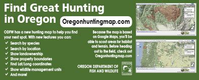 Map Availability Oregon Hunting Eregulations