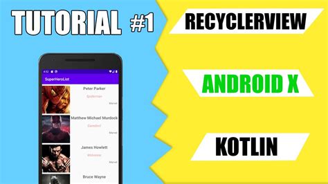 Tutorial RECYCLERVIEW en ANDROIDX 📱 con KOTLIN en español #1- Curso Android en Kotlin 2020 - YouTube