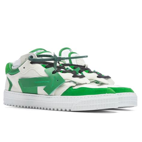 Floating Arrow Sneaker White Green Feature