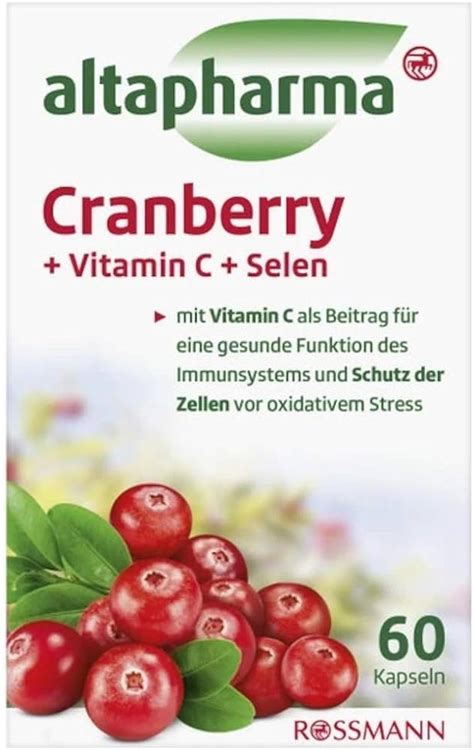 Cranberry Vitamin C Selenium Capsules From Germany Extra Nature Organic Shop