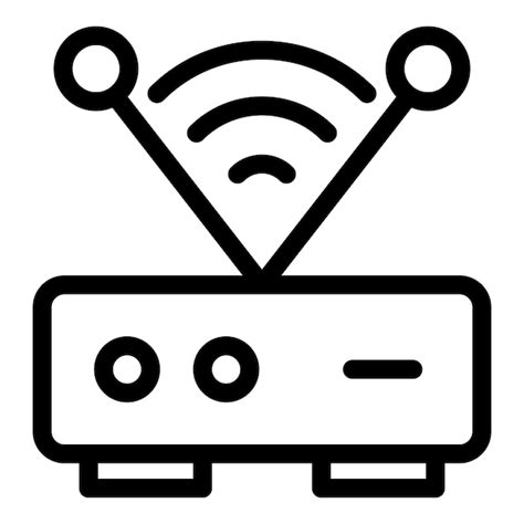 Premium Vector Wireless Router Icon Outline Wireless Router Vector Icon For Web Design