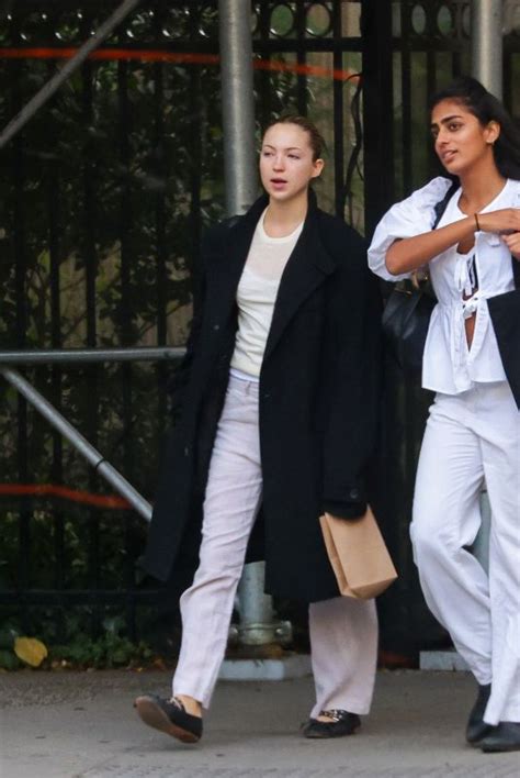 Lila Grace Moss Out With A Friend In New York 10142024 Hawtcelebs
