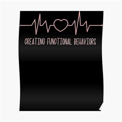 Aba Cute Creating Functional Behaviors Poster For Sale By Judyufmi