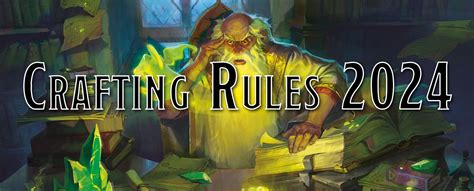 Deep Dive Into The 2024 Crafting Rules — Dump Stat Adventures