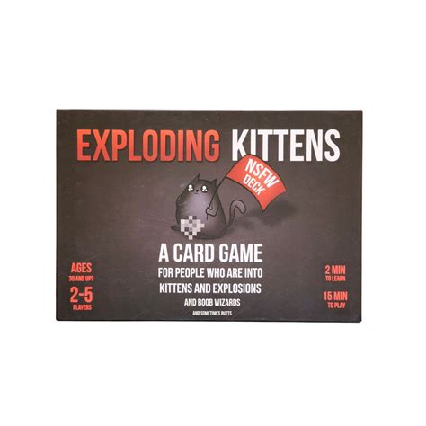 Exploding Kittens Card Game Nsfw Edition Hard Box Like New Cats Card Game Cat Person Game