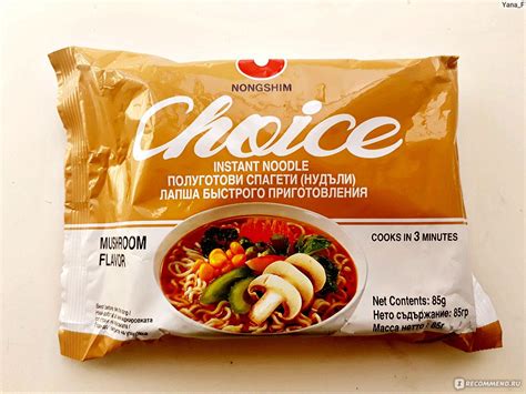 Лапша быстрого приготовления Nongshim Choice Mushroom Flavor - «Вкусная ...