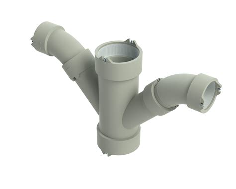 Combination Wye 2 Pvc Dwv Two Piece Wye And 1 8th Bend Long Turn