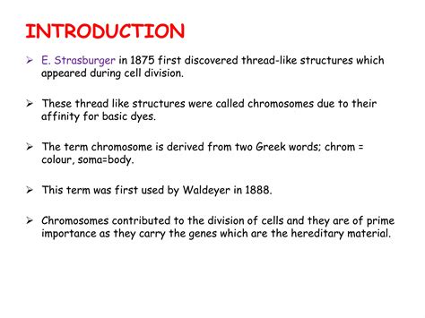 Chromosome Structure And Function Pptx Genetics Science
