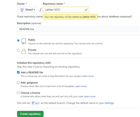GitHub Vinez1 Latihan VCS README Md
