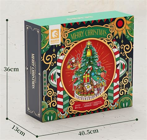 【新品】森宝积木圣诞树新款积木拼装玩具男女孩创意圣诞节礼物 天猫 花瓣网