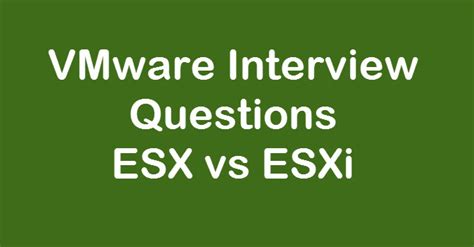 Esx Vs Esxi Mastering VMware