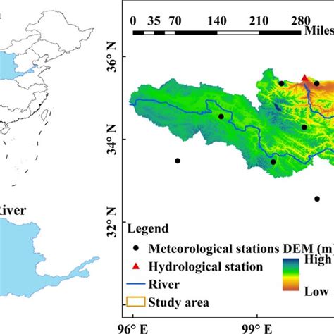 Geographical Location Of The Basin And The Spatial Distribution Of The