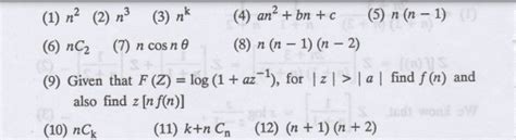 problems based on z transform of some basic functions examples
