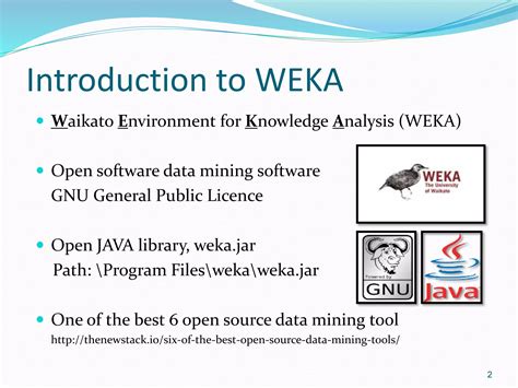weka library java ppt