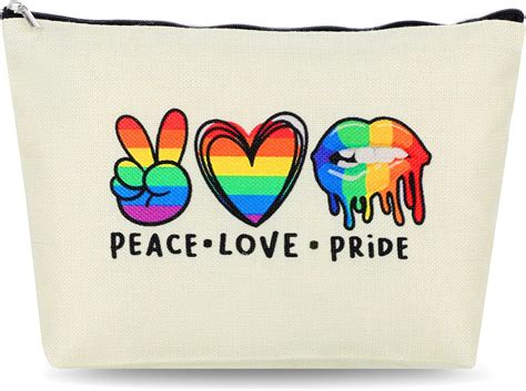 Mbaiyo Peace Love Pride Makeup Bag Rainbow Pride T