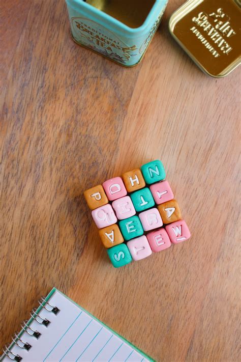 How To Make Your Own Travel Boggle Game With Polymer Clay — Entertain The Idea