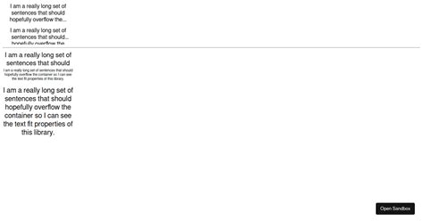 React Scale Text Examples CodeSandbox