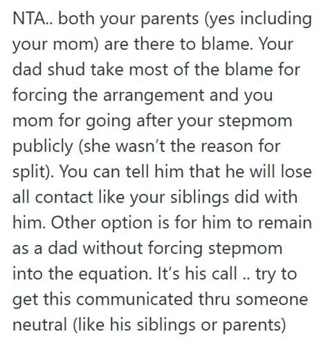 Teen Told Her Dad And Stepmom She Agreed With Her Mom That Her