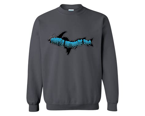 Yooper Crew Sweatshirt Charcoal Britties Cb