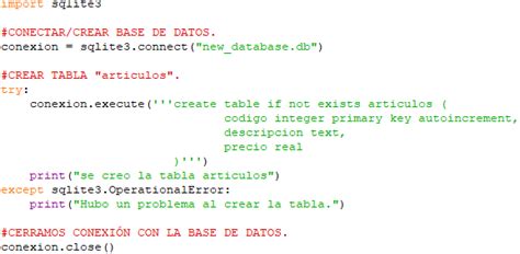 CreaciÓn ModificaciÓn Y Consulta De Bases De Datos Con Python Y Sqlite3 El Programador