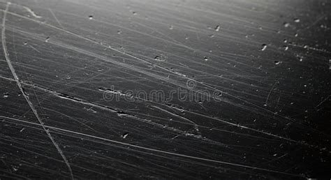 A Surface Showing Numerous Scratches Likely Made Of A Dark Material