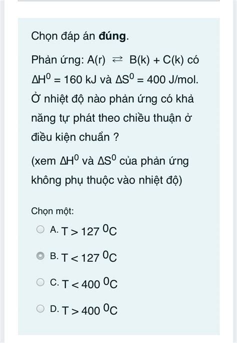 Hcmut K20 Có Ai Làm Quiz Hoá đại Cương Chương 4 Chưa Cho Mình Xin đáp án Hai Câu Này Với
